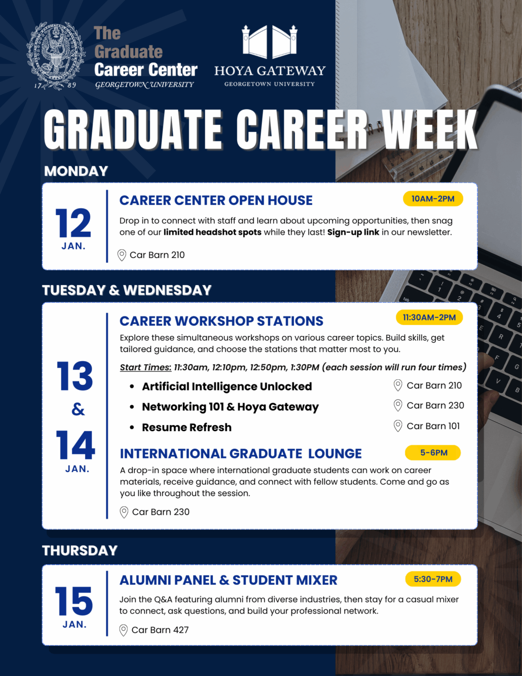 Attend Career Skills Events | Graduate Career Center | Georgetown ...