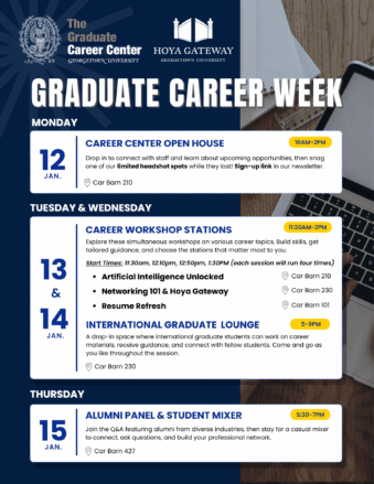 Attend Career Skills Events | Graduate Career Center | Georgetown ...